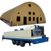China 0.8-1.5mm Thickness ACM No-Grid Arch Roof Roll Forming Machine 36m Span for sale