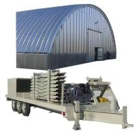 China 0.8-1.5mm Thickness ACM No-Grid Arch Roof Roll Forming Machine 36m Span for sale