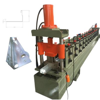 China 1.0-2.0mm Thickness Sectional Garage Door Support Guide Rail Track Sliding Roll Forming Machine for sale