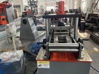 China 1.3-1.5mm Galvanized Steel Roller Shutter Door Rail Roll Forming Machine with Notch 16 Stations 7.5kw for sale