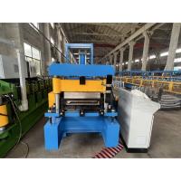 China 24 Gauge Aluminum Galvalume Snap Lock Standing Seam Roof Roll Forming Machine 0.7-1.2mm for sale