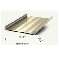 China 24 Gauge Aluminum Galvalume Standing Seam Snap Lock Roof Roll Forming Machine 12-18 Inch Widths for sale