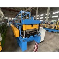 China 24 Gauge Aluminum Galvalume Standing Seam Snap Lock Roof Roll Forming Machine 12-18 Inch Widths for sale