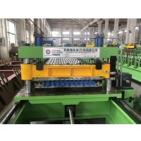 China GI Zincalum Ondulado 18 High Speed Corrugated Wall Roof Panel Roll Forming Machine 1250mm for sale