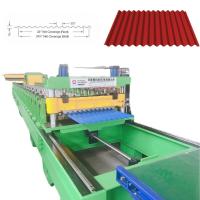 China GI Zincalum Ondulado 18 High Speed Corrugated Wall Roof Panel Roll Forming Machine 1250mm for sale
