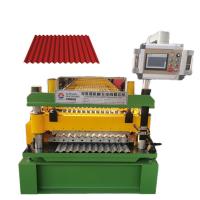 China 836mm Round Wave Corrugated Roof Sheet Roll Forming Machine 0.3-0.8mm Thickness 18 Stations for sale