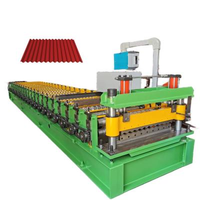 China Zincalum Ondulado 48 18 Wavy Corrugated Nu-Wave Metal Sheet Roof Wall Panel Roll Forming Machine 0.12-0.3mm for sale