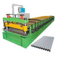 China 836mm Round Wave Corrugated Roof Sheet Roll Forming Machine 0.3-0.8mm Thickness 18 Stations for sale