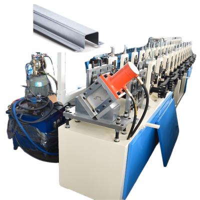 China Galvanized Steel Top Hat Upright Rack Cross Support Bar Roll Forming Machine Warehouse System for sale