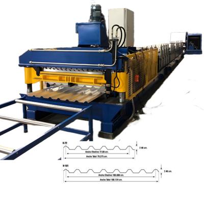 China Mexico R72 R101 O-725 O-100 Double Layer Roll Forming Machine for sale