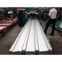 China Galvanized Steel RN100-35 Roofing Deck Roll Forming Machine 22-26 Gauge 0.3-0.8mm for sale