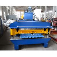 China Trapezoidal Corrugated Double Layer Roof Sheet Roll Forming Machine 0.12-0.3mm Thickness 1000mm Width for sale