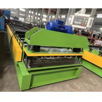 China Zincalum 5V Twin Ribs Roof Sheet Roll Forming Machine 0.12-0.8mm Thickness 10-12m/min Speed for sale