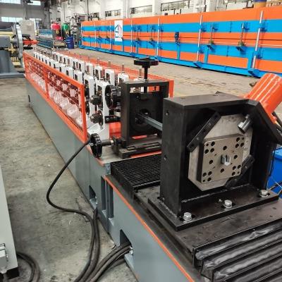 China 1.0-2.0mm Galvanized Steel C U Roll Forming Machine for UPVC Window Reinforcement Profiles 11 Stations for sale