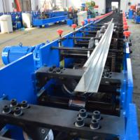 China 0.6mm -1.2mm Galvanized Steel Roller Shutter Door T Section Bottom Rail Roll Forming Machine for sale