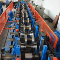 China Automatic Adjustment CZ Purlin Roll Forming Machine With Hole , Chain Drive Pre Cutting for sale