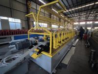 China 50-120m/min C U Stud Track Roll Forming Machine with Servo Following Cutting & Punching for sale