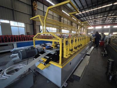 China 50-120m/min C U Stud Track Roll Forming Machine with Servo Following Cutting & Punching for sale