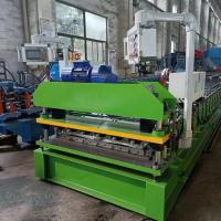 China 5V Crimp Metal Roofing Panels Roll Forming Machine 26 Gauge 29 Gauge Zinc-Alum Steel for sale