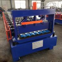 China Trapezoidal Roof Panel Roll Forming Machine for R72 R101 Profiles 22-32 Gauge 0.3-0.8mm for sale