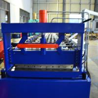 China Trapezoidal Roof Panel Roll Forming Machine for R72 R101 Profiles 22-32 Gauge 0.3-0.8mm for sale