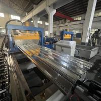 China 1.5 Inch B Type Roof Deck Roll Forming Machine Steel Floor Deck Embossing 0.8-1.5mm for sale