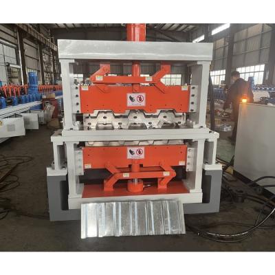 China 2 Inch Composite B Deck Double Layer Floor Deck Roll Forming Machine 0.8-1.2mm for sale