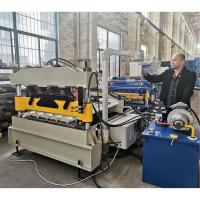 China Hydraulic Roof Sheet Crimping Curving Machine for PV4 PV6 TR4 TR5 Profiles 0.3-0.8mm for sale