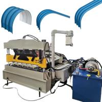 China Hydraulic Roof Sheet Crimping Curving Machine 0.3-0.8mm Thickness 5.5KW Motor for sale