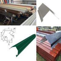 China Galvanized PBR PBU Roof Flashing Rake Corner Trim Roll Forming Machine 0.4-1.0mm 16 Stations for sale