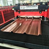 China High Speed 30m/min Trapezoidal Sheet PBR Panel Roof Making Machine 0.3-0.8mm Thickness for sale