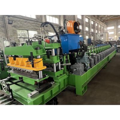 China PPGI Color Painted Glazed Roof Tile Roll Forming Machine 0.4-0.6mm 18 Stations for sale