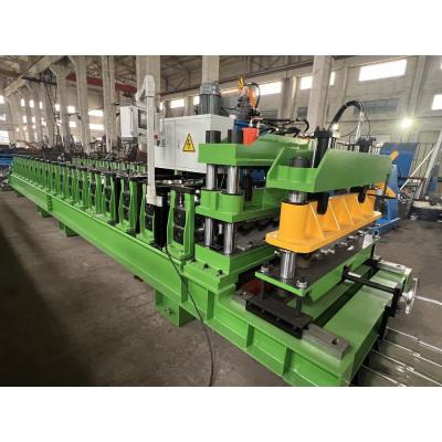 China PPGI Color Painted Glazed Roof Tile Roll Forming Machine 0.4-0.6mm 18 Stations for sale