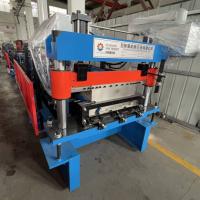 China Automatic 457-610mm Width Adjust Non Insulated Steel Garage Door Panel Roll Forming Machine for sale