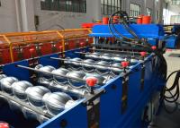 China 7.5kW Roof Tile Roll Forming Machine 16 Stations 12-15m/min Glazed Tile Making Machine for sale