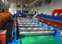China 1.2 Inch Single Chain Drive Glazed Tile Roll Forming Machine With Material  Width 1000mm for sale