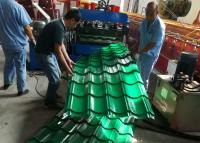 China Automatic Glazed Tile Roll Forming Machine 16 Stations 7.5kw Step Tile Making Machine 380V 50HZ for sale