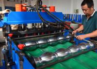 China Automatic Glazed Tile Roll Forming Machine 16 Stations 7.5kw Step Tile Making Machine 380V 50HZ for sale