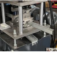 China 0.5-1.2mm Galvanized Steel Garage Door Strut Channel Roll Forming Machine for sale