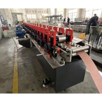 China Galvanized Steel Rolling Shutter Door Bottom Slat Roll Forming Machine 0.7-1.2mm with Saw Cutting for sale