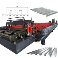 China 1.5 Inches B Type Deck Floor Roll Forming Machine With Embossing Strengthen Patterns for sale