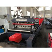 China 1.5 Inches B Type Deck Floor Roll Forming Machine With Embossing Strengthen Patterns for sale