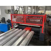 China Galvanized Steel Type B Composite Metal Double Layer Deck Floor Decking Roll Forming Machine With Strengthen Embossing for sale