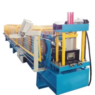 China 0.3-0.8mm Galvanized Steel Rainwater Half Square Gutter Roll Forming Machine for sale