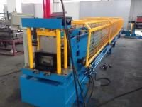 China 0.3-0.8mm Galvanized Steel K Type Half Square Rain Gutter Roll Forming Machine for sale