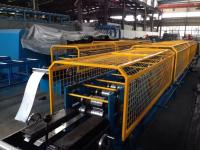 China 0.3-0.8mm Galvanized Steel K Type Half Square Rain Gutter Roll Forming Machine for sale