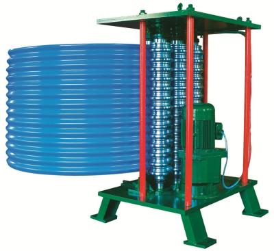 China Customized Galvanized Steel Corrugated Roof Sheet Curving Machine 0.4-0.7mm Thickness 12m/min Speed for sale