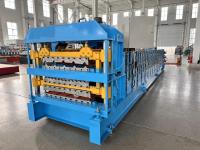 China 0.4-0.7mm Thickness Three Layer Metal Roof Sheet Roll Forming Machine for sale