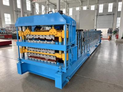 China 0.4-0.7mm Thickness Three Layer Metal Roof Sheet Roll Forming Machine for sale