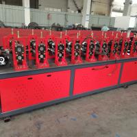 China 1.0-2.0mm Gi Steel V Shape U Channel Roll Forming Machine 9 Stations 5.5kw for sale